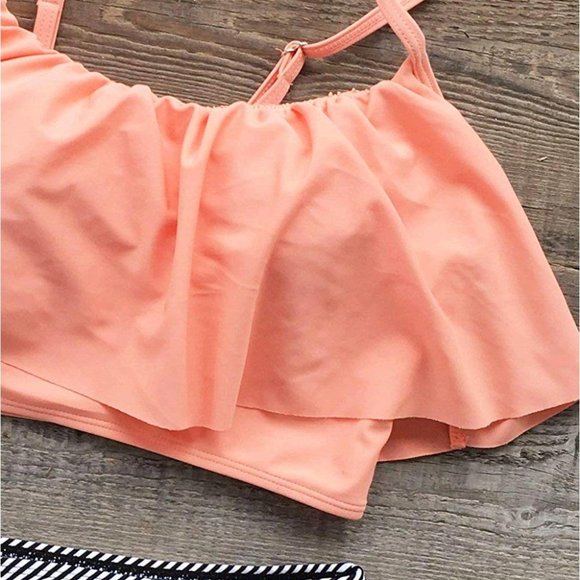 Swim | Highwaisted Fit And High Leg Cut Two Piece Swimsuit | Poshmark
